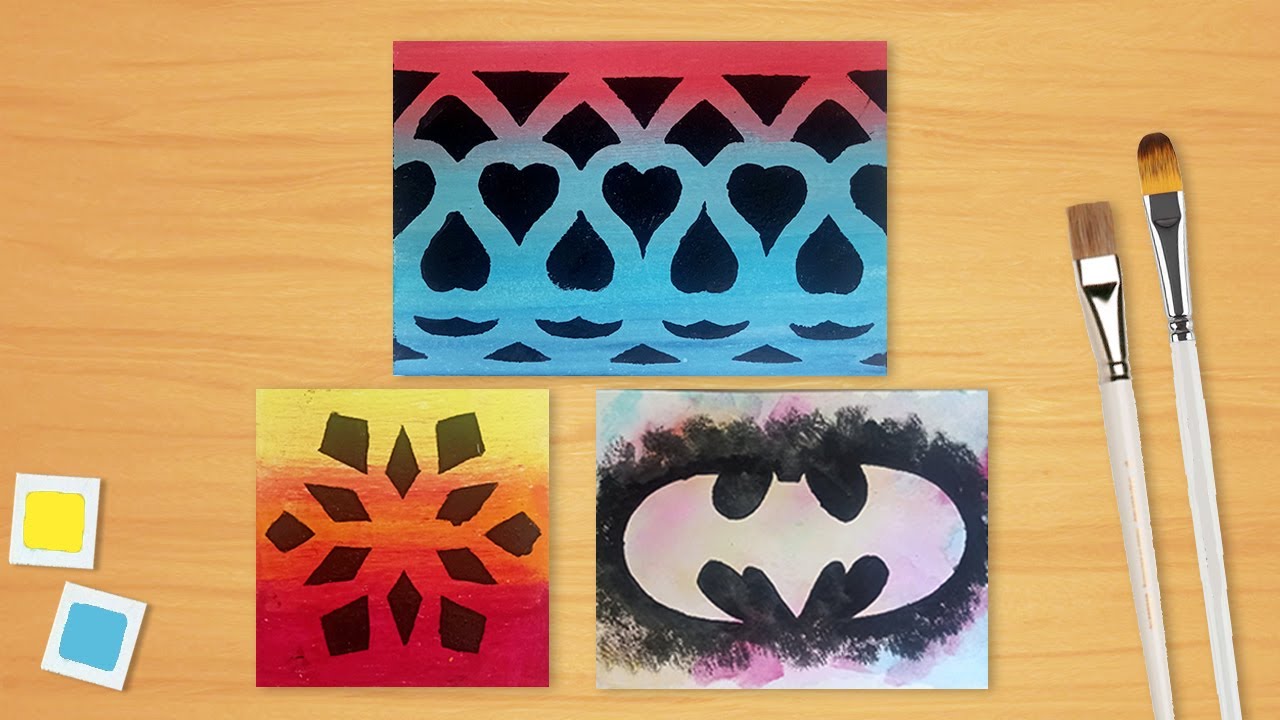 Paper Stencil Art - YouTube