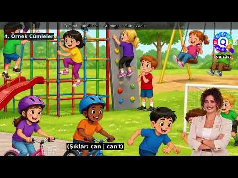 Can / Can't | 3. Sınıf İngilizce | Quizist Konu Anlatımı