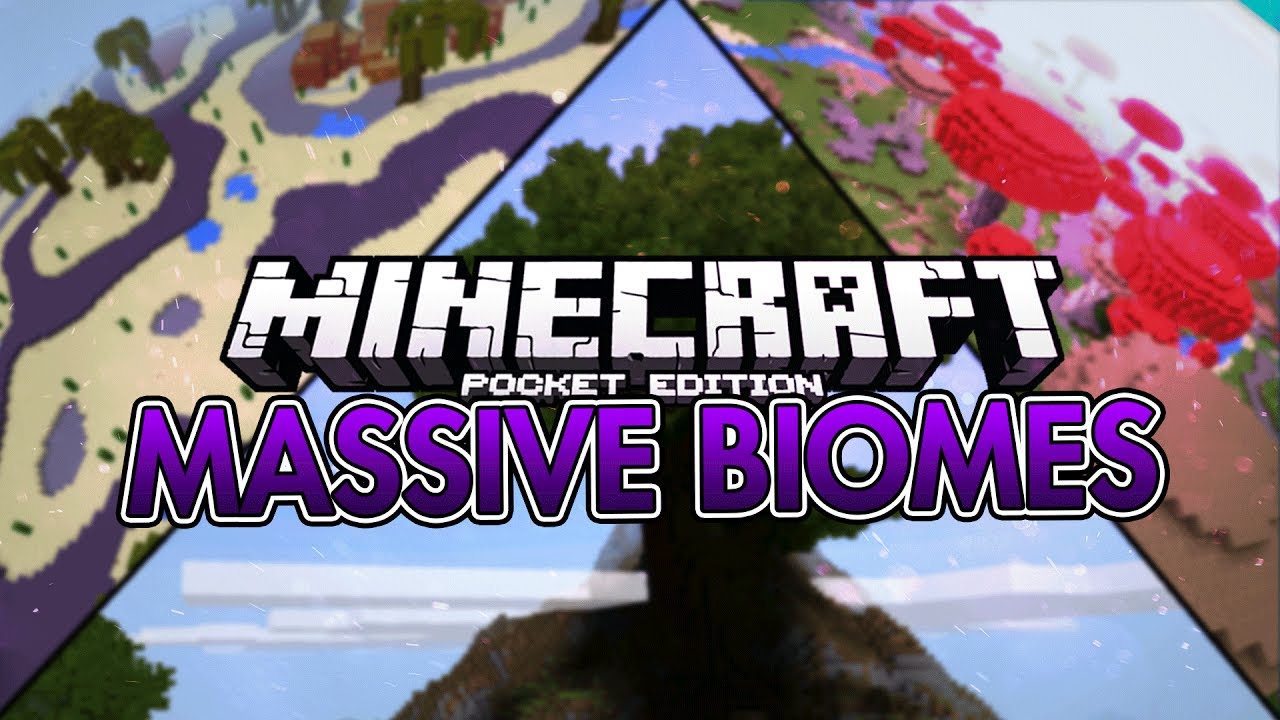 ⚡ MASSIVE CUSTOM BIOMES! | Minecraft Pocket Edition - YouTube