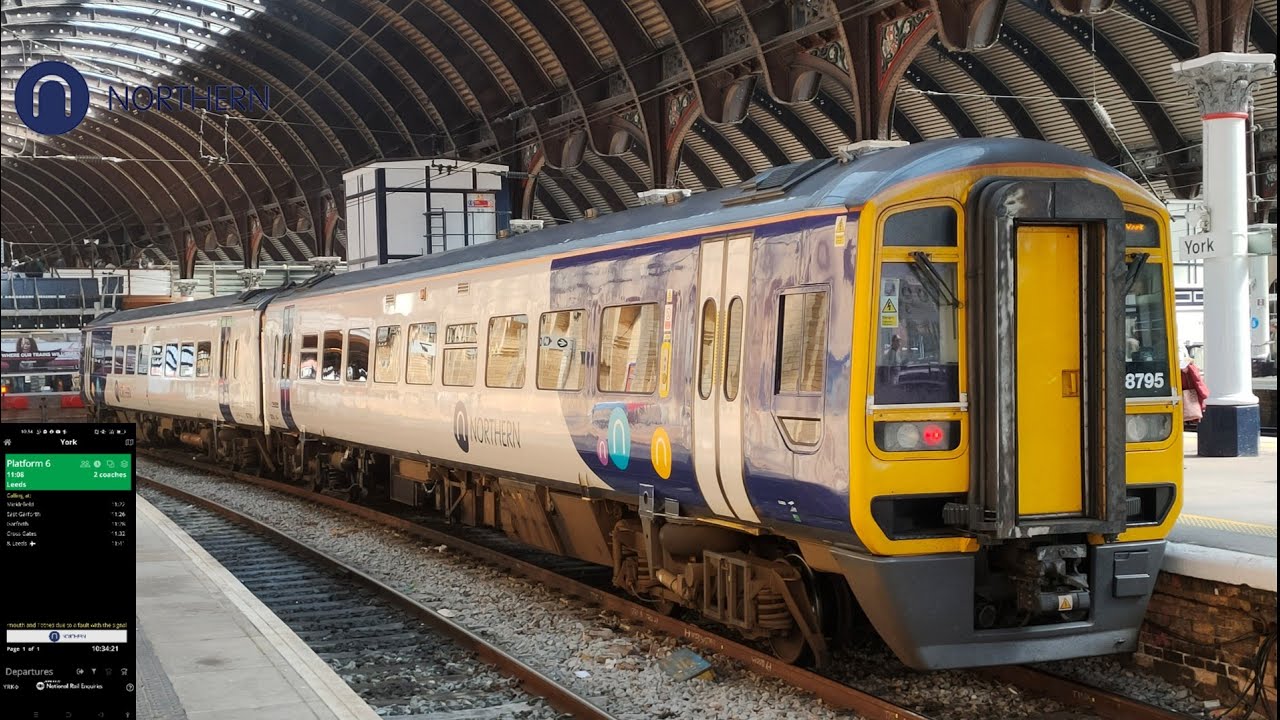 [Northern Class 158 Cummins] York to Leeds via Garforth - YouTube