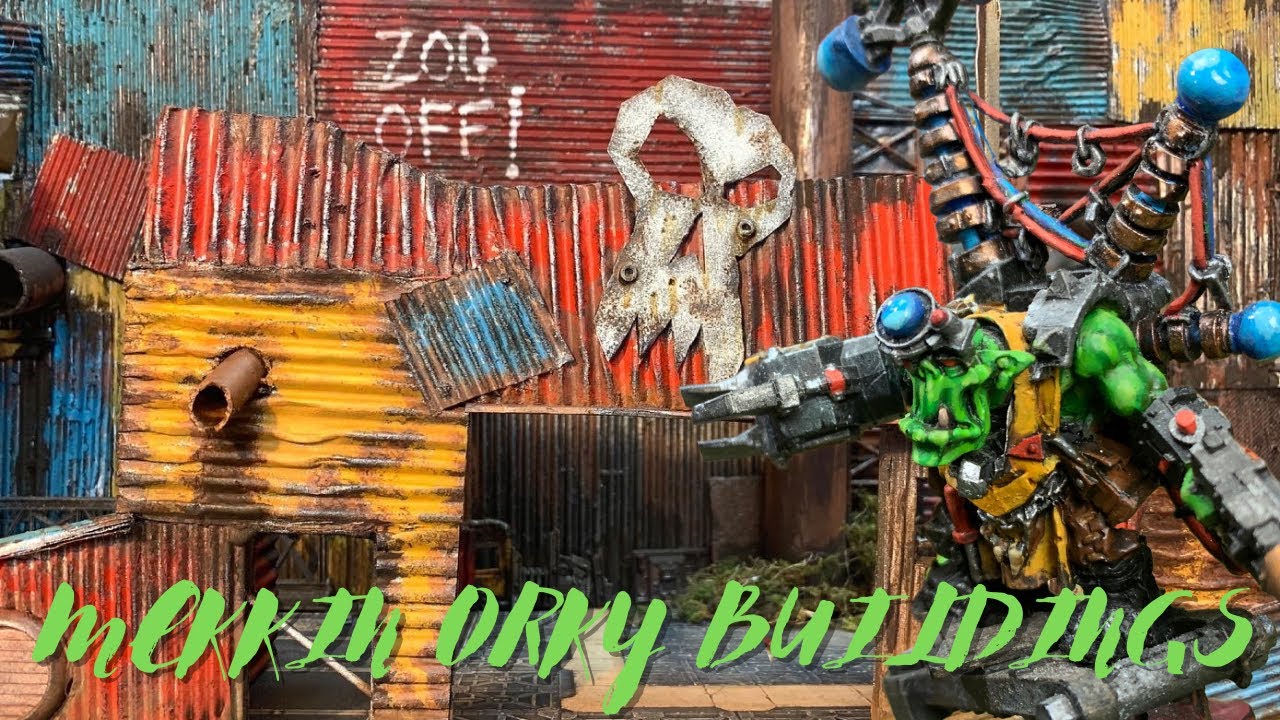 BUILDING WARHAMMER 40K ORK TERRAIN - YouTube