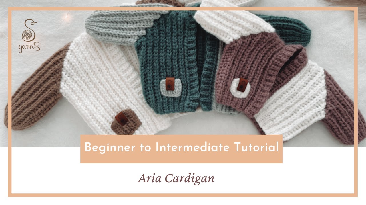 Crochet Aria Cardigan PART 1 | yarnS design - YouTube