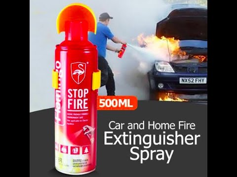 Flamingo Stop Fire - Portable Fire Extinguisher -Stop Fire Foam Spray ...