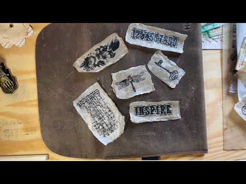 Tutorial: Translucent vintage embellishments using stamps and vellum ...