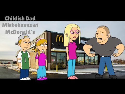 Childish Dad Misbehaves at McDonald's - YouTube