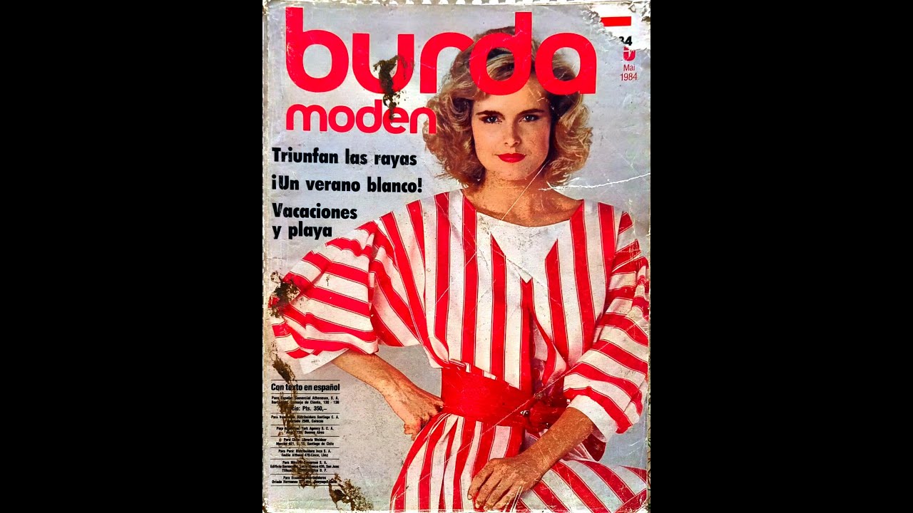 Burda Moden 1984 №5 ️ - full magazine review - YouTube