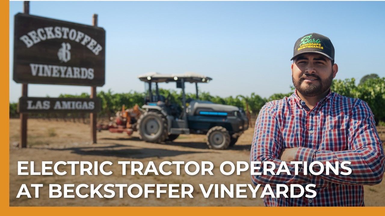 Beckstoffer Vineyards Weighs in on their #ElectricTractor Fleet - YouTube