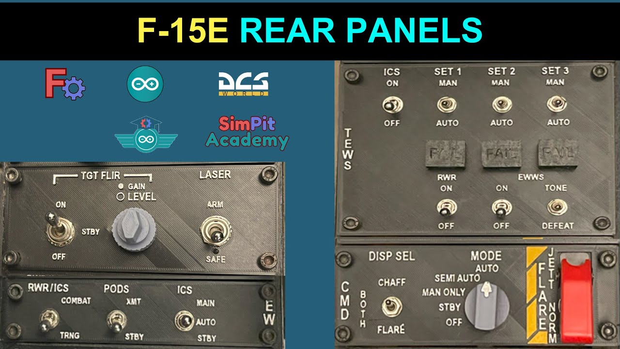 Episode 24 How to build DCS F-15E Rear Panels - YouTube