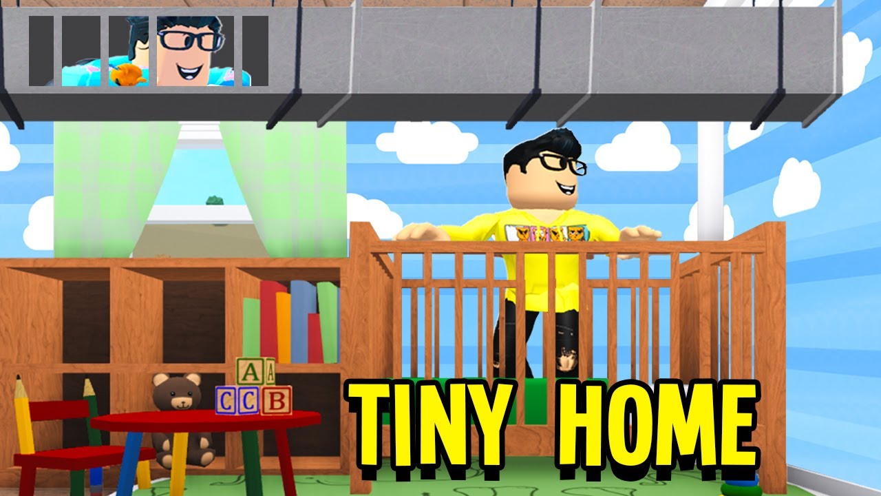 I Spent 24 Hours In Baby Hyper's TINY Home! (Roblox Bloxburg) - YouTube
