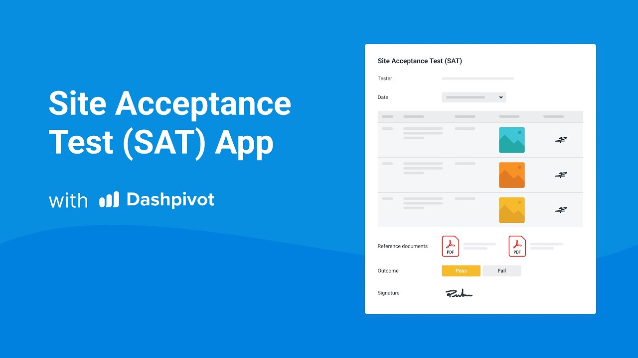 Efficient & Accurate Site Acceptance Tests with Dashpivot - YouTube