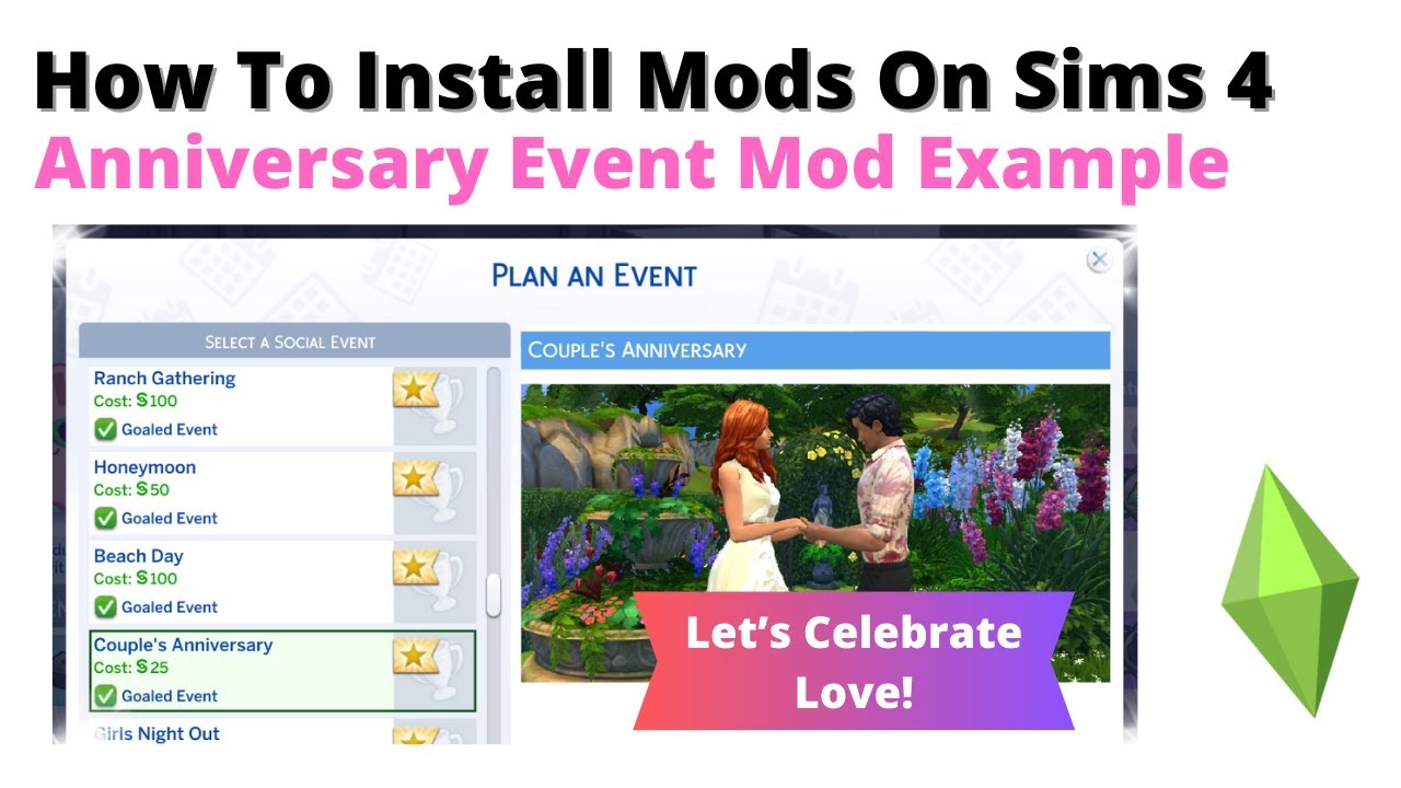 How To Install Anniversary Event Mod For Sims 4 | 2023 - YouTube