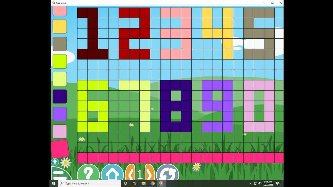 HOW TO DRAW NUMBERS IN GCOMPRIS - YouTube