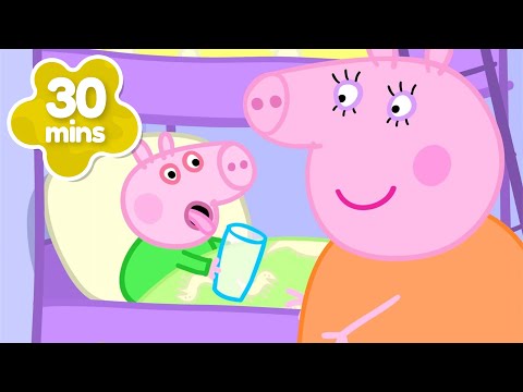 George Gets SICK! 🤢 George Catches a Cold! 😢🌡️ Peppa Pig Full Episodes | 30 Minutes