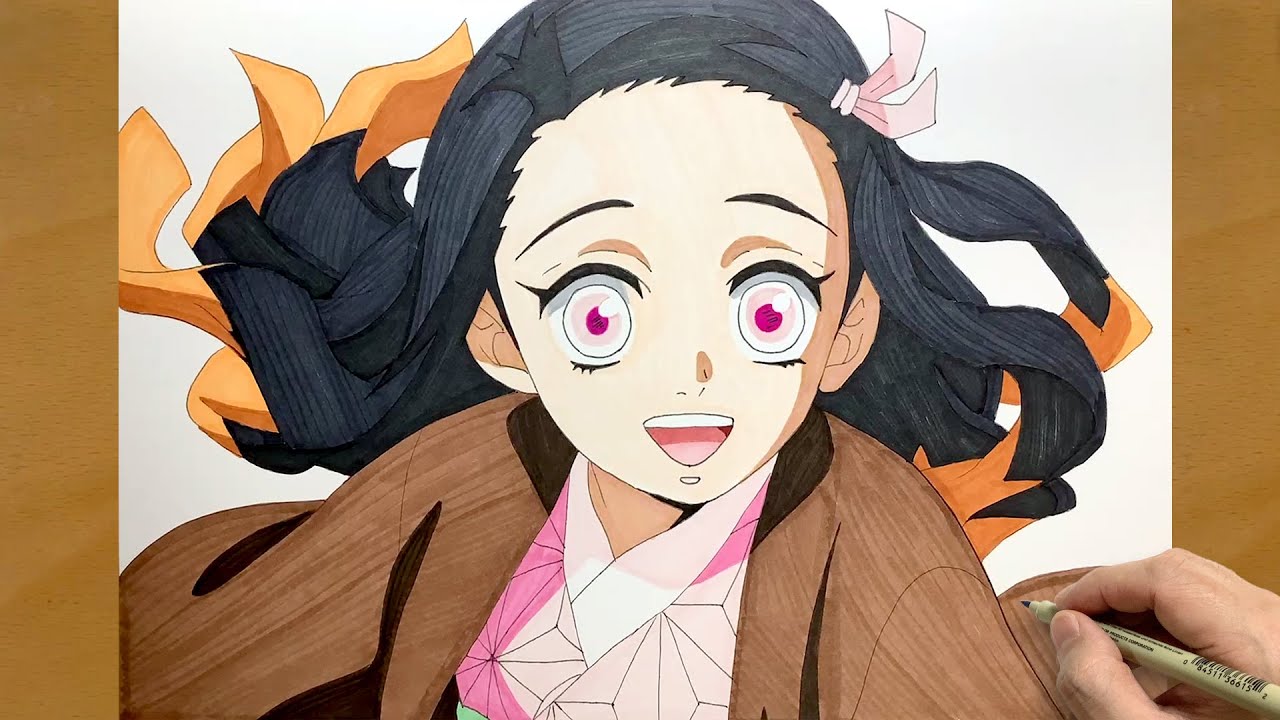 How to draw nezuko from Demon Slayer | Kimetsu no Yaiba | step by step ...