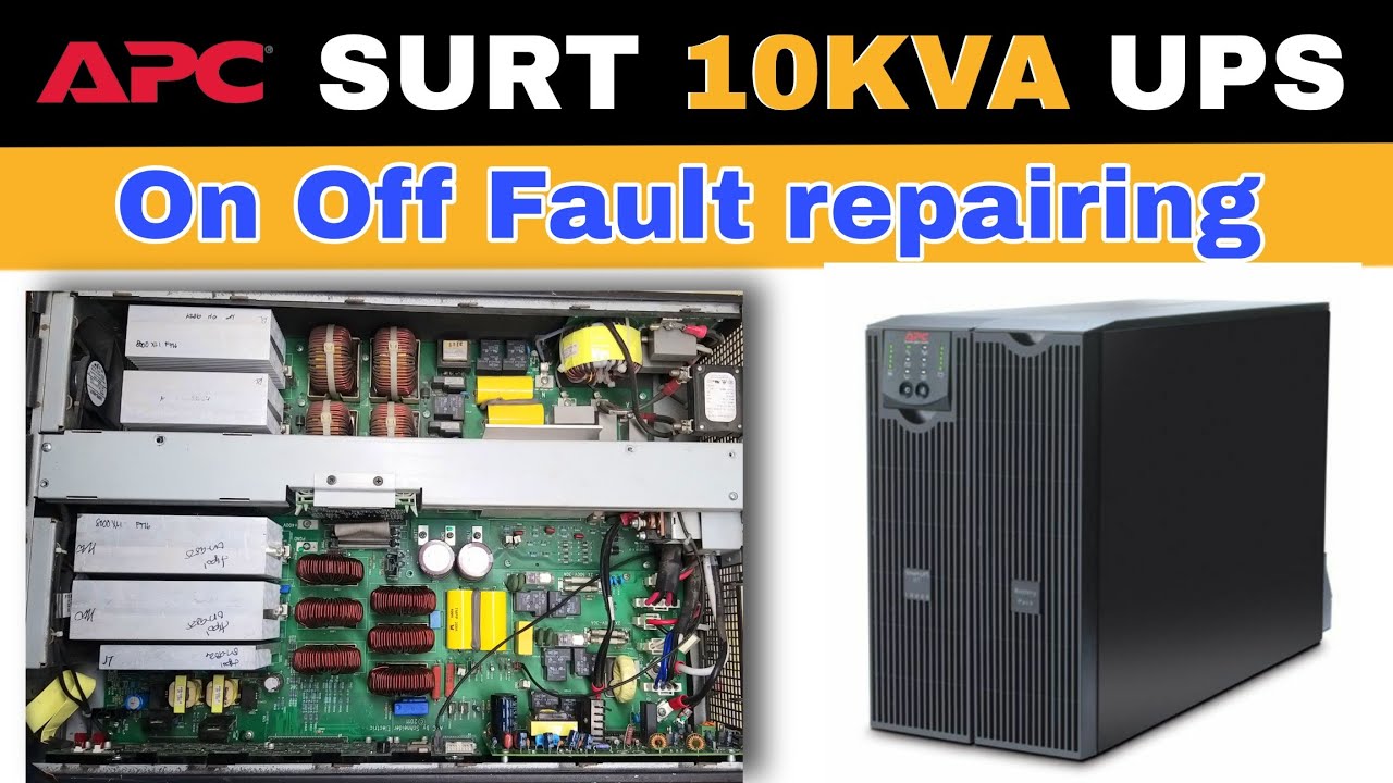 APC 10KVA ON OFF fault | APC SURT UPS ON Off Fault | APC 10KVA UPS ...