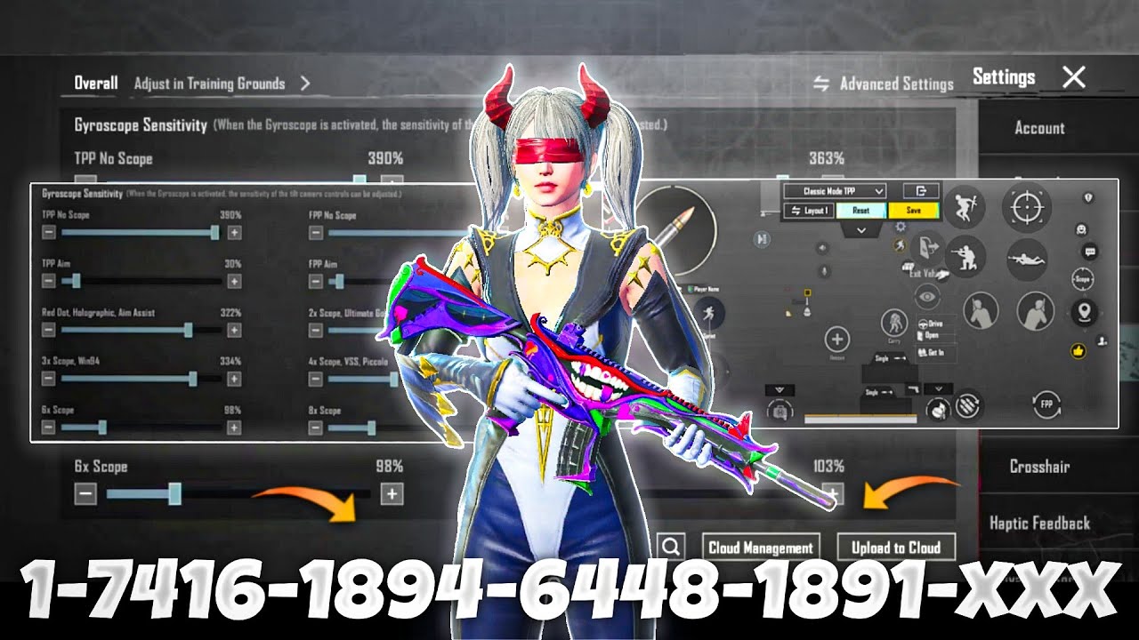 New Update 3.4⚡Best Sensitivity code + Control Settings Pubg Mobile ...