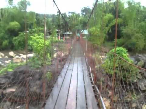 Tigbaboy Hanging Bridge & Tibiao River - YouTube