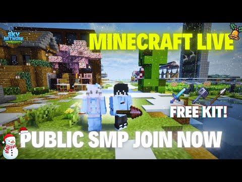 MINECRAFT LIVE | PUBLIC SMP LIVE | ANYONE CAN JOIN! 🟢 #minecraft #minecraftlive