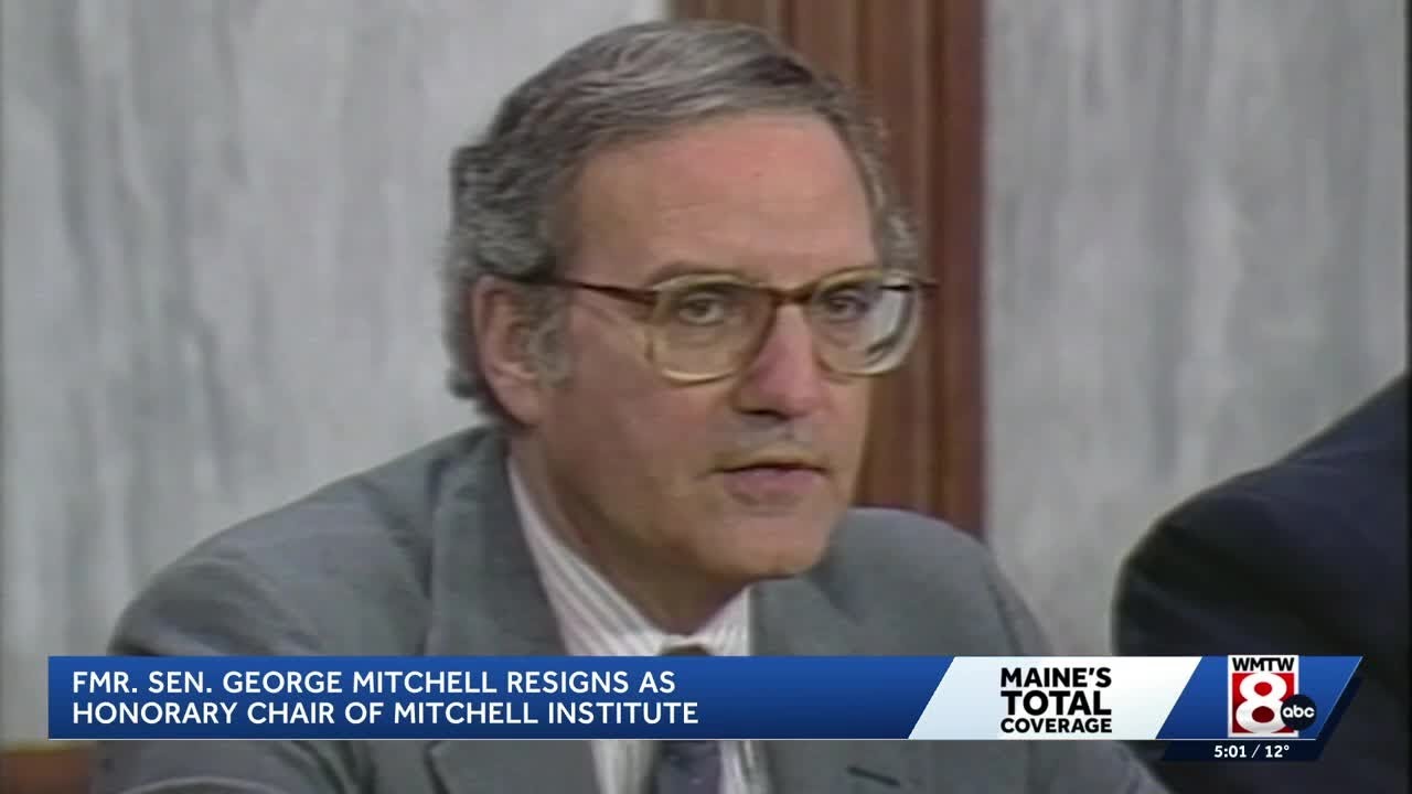 Former Sen. George Mitchell resigns from Mitchell Institute - YouTube