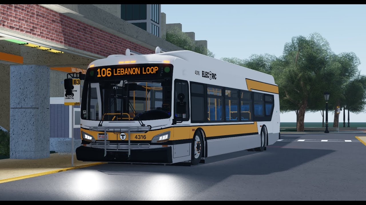 NETransit Boston Bus Simulator/ MBTA 2025 XE40 4316 On The 106 To ...