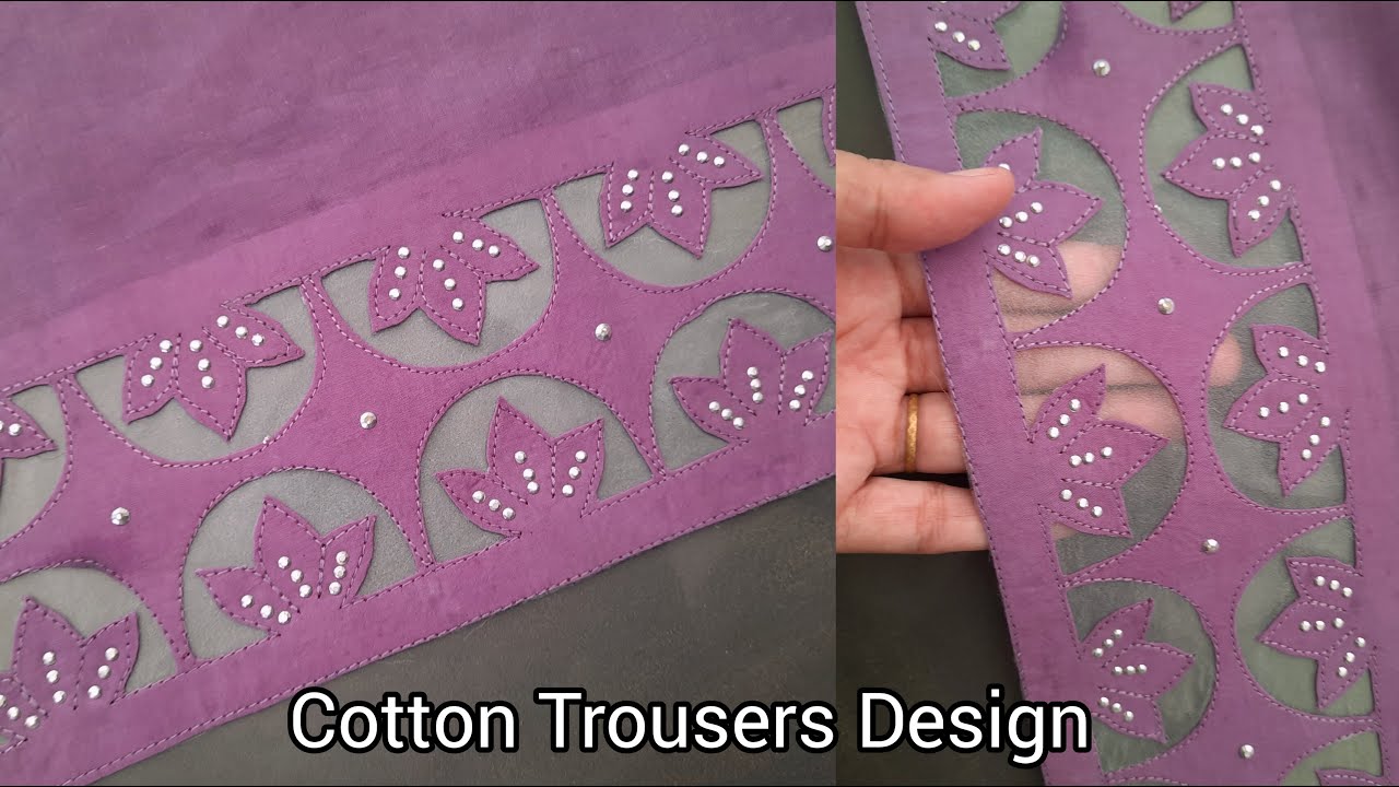 Trendy Cotton / Lawn Trouser Design Full Tutorial _ Stylish Trouser ...