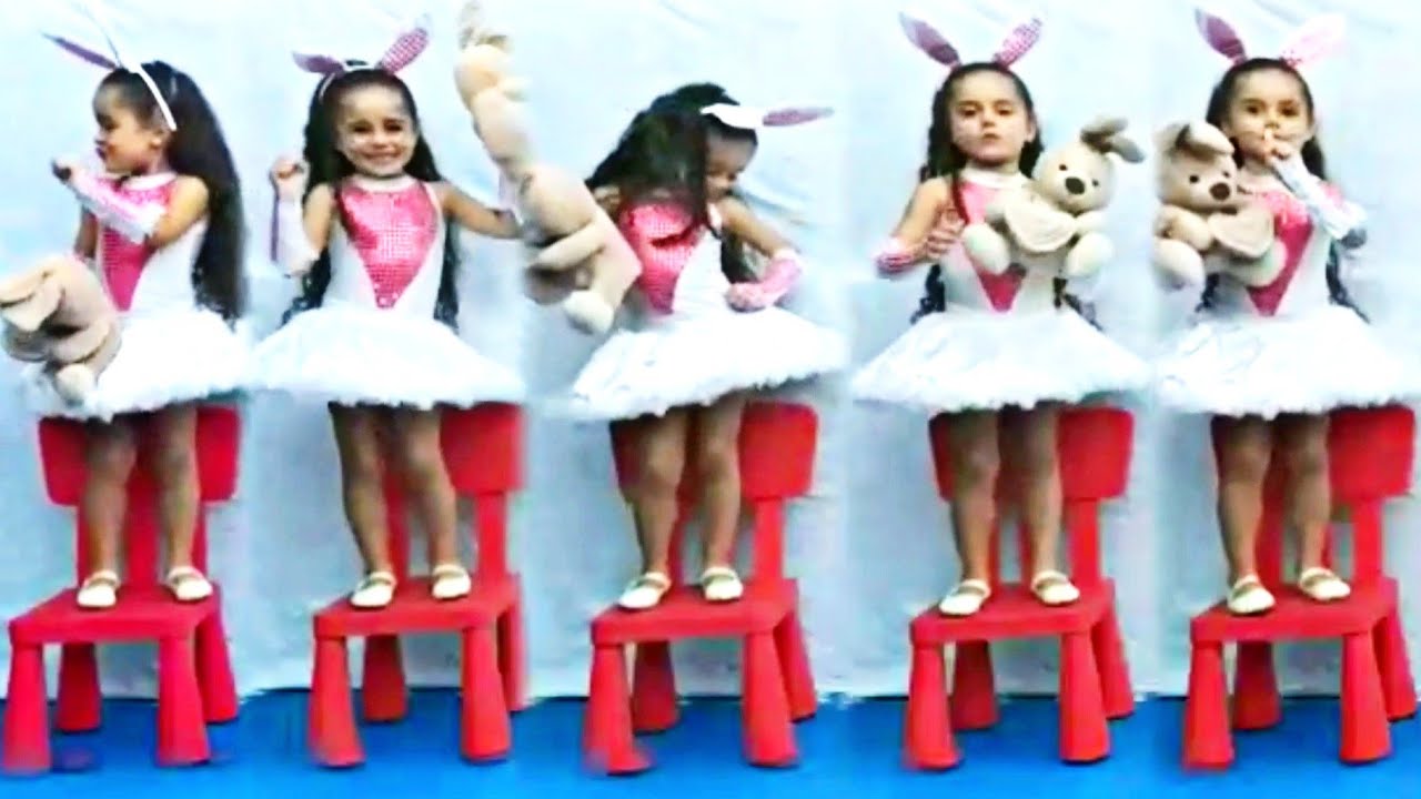 FUI CLONADA PÁSCOA - Five little Babies Jumping on the bed song ...