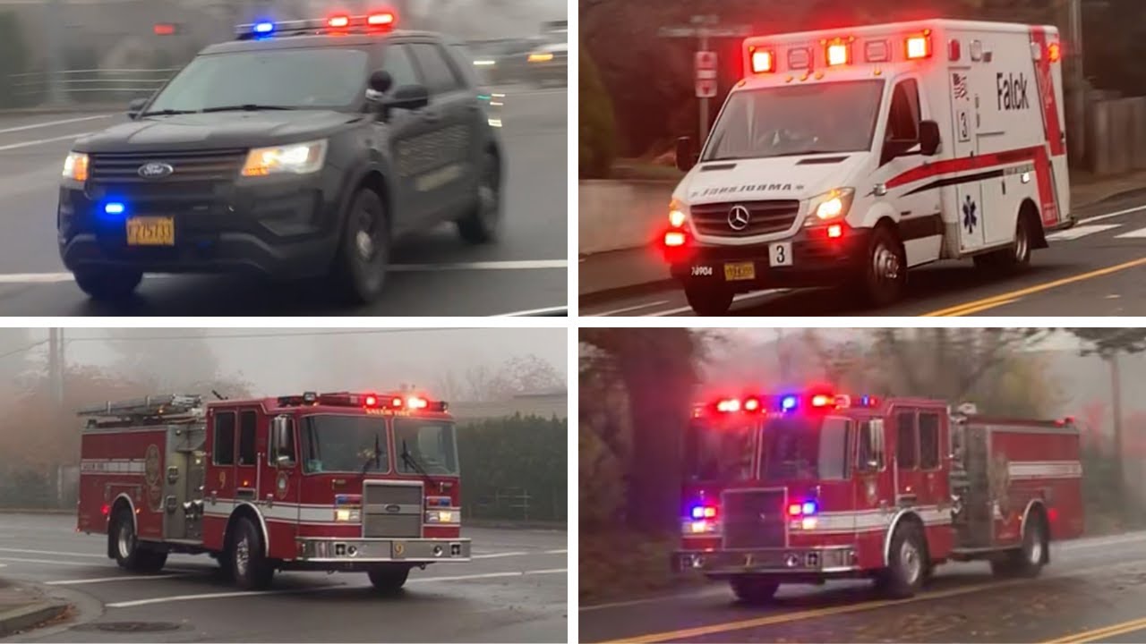 Rescue Response | Salem Fire Engine 7, Medic 3, Engine 9, and MCSO responding Code 3! - YouTube