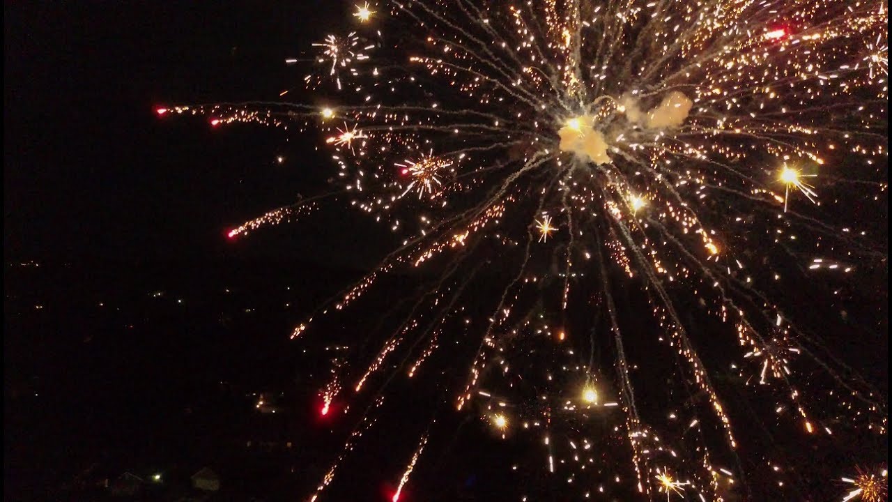 Aerial video of fireworks over Maumelle, Arkansas - YouTube