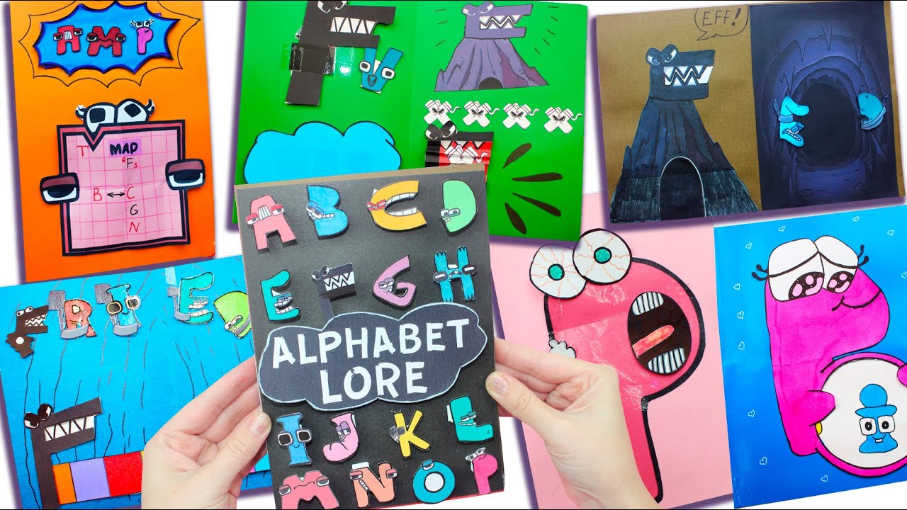 DIY 27 Gaming book Alphabet Lore Collection/ Alphabet Lore Story Books ...