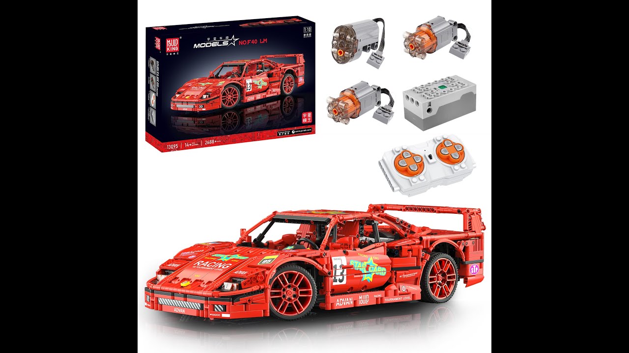 Mould King 13095 Ferrari F40 - YouTube