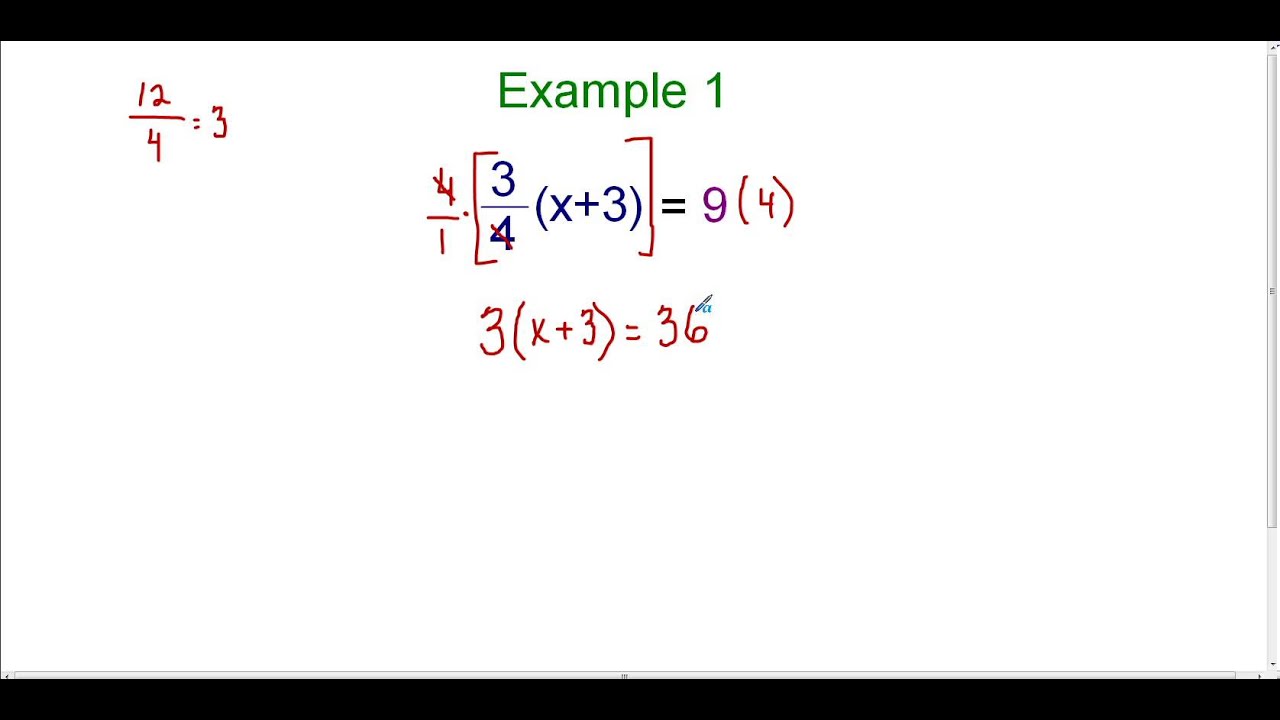 Equations With Fractions Example 1 YouTube equations-with-fractions-example-1-youtube