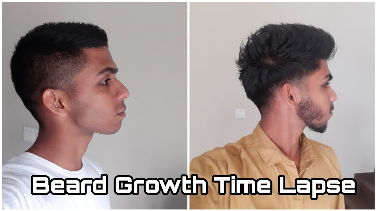 Beard Growth Time Lapse Side Profile | From Clean Shave To 2 Months ...