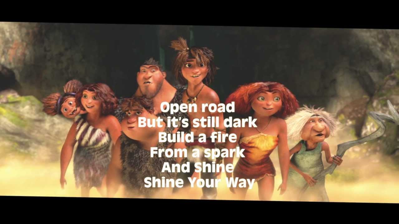 The Croods - Owl City and Yuna "Shine Your Way" Lyric Video - YouTube