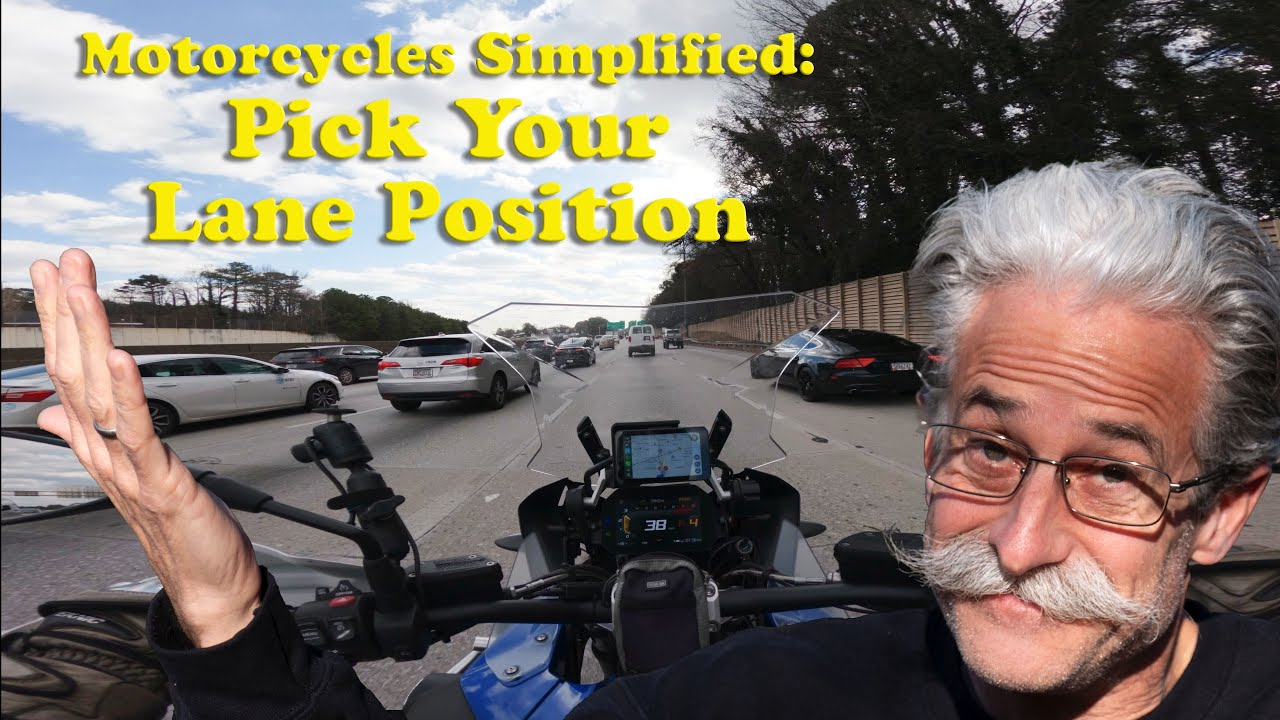 Motorcycles Simplified: How To Pick The Best Lane Position - YouTube