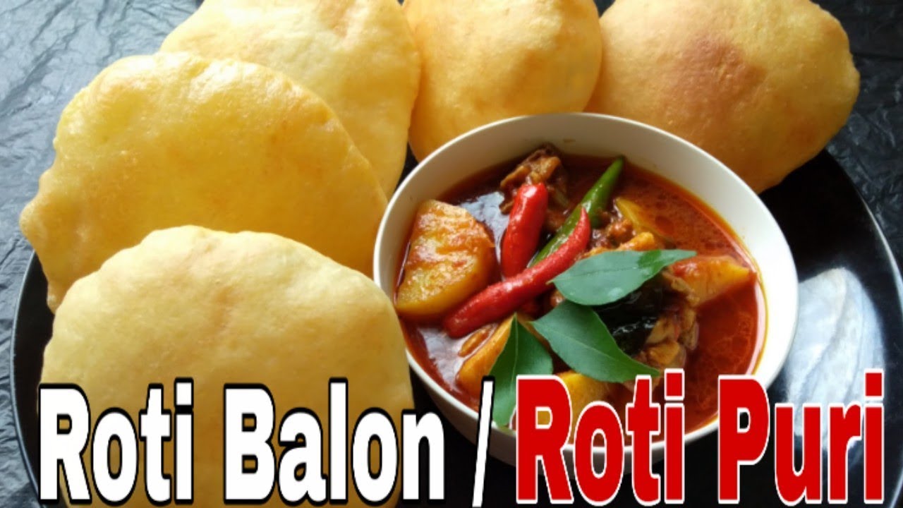 Roti Balon // Roti Puri Mudah - YouTube