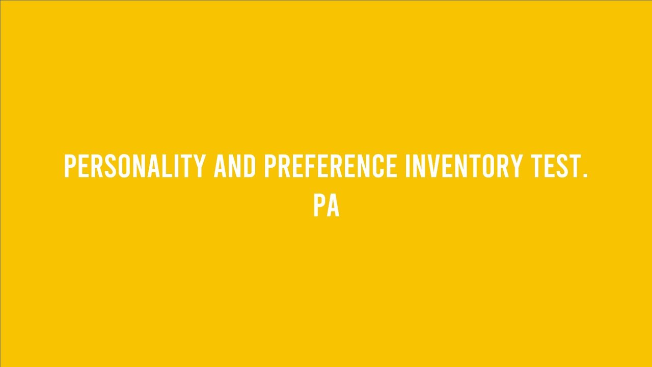 Bagian 2 Personality Test 2 PAMA - YouTube