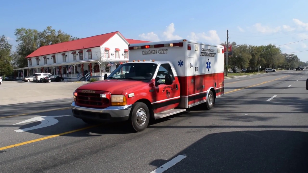 Orange City Fire Department Rescue 68 Arriving on Scene of 2 Alarm Fire ...