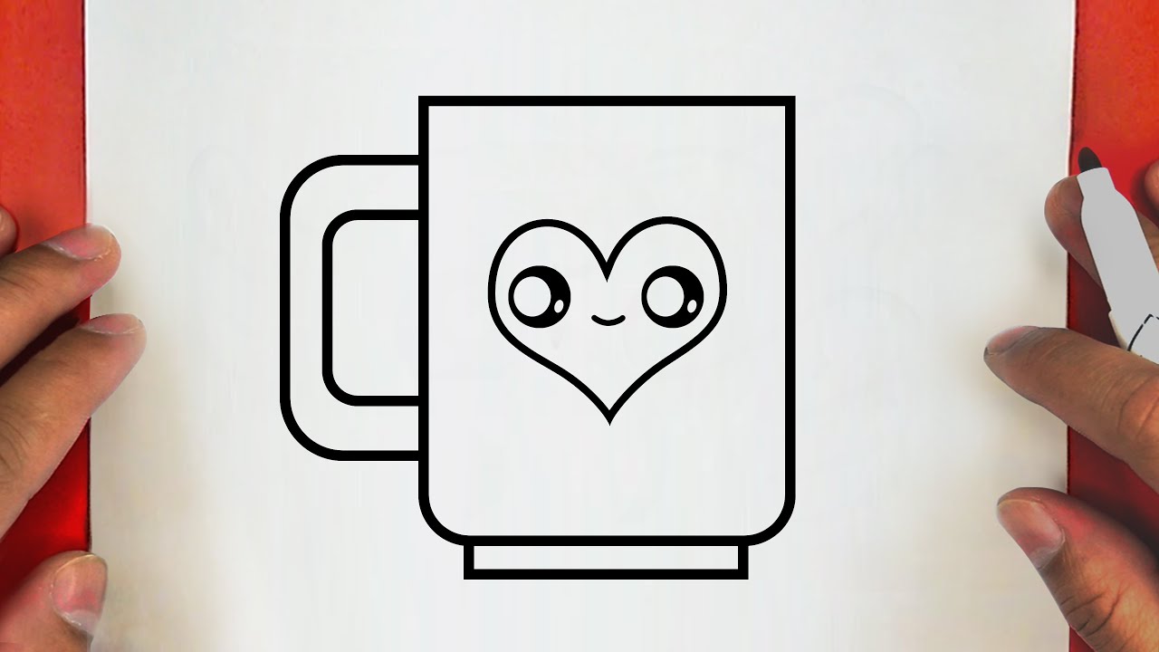 HOW TO DRAW A CUTE CUP TEA ,STEP BY STEP, DRAW Cute things - YouTube