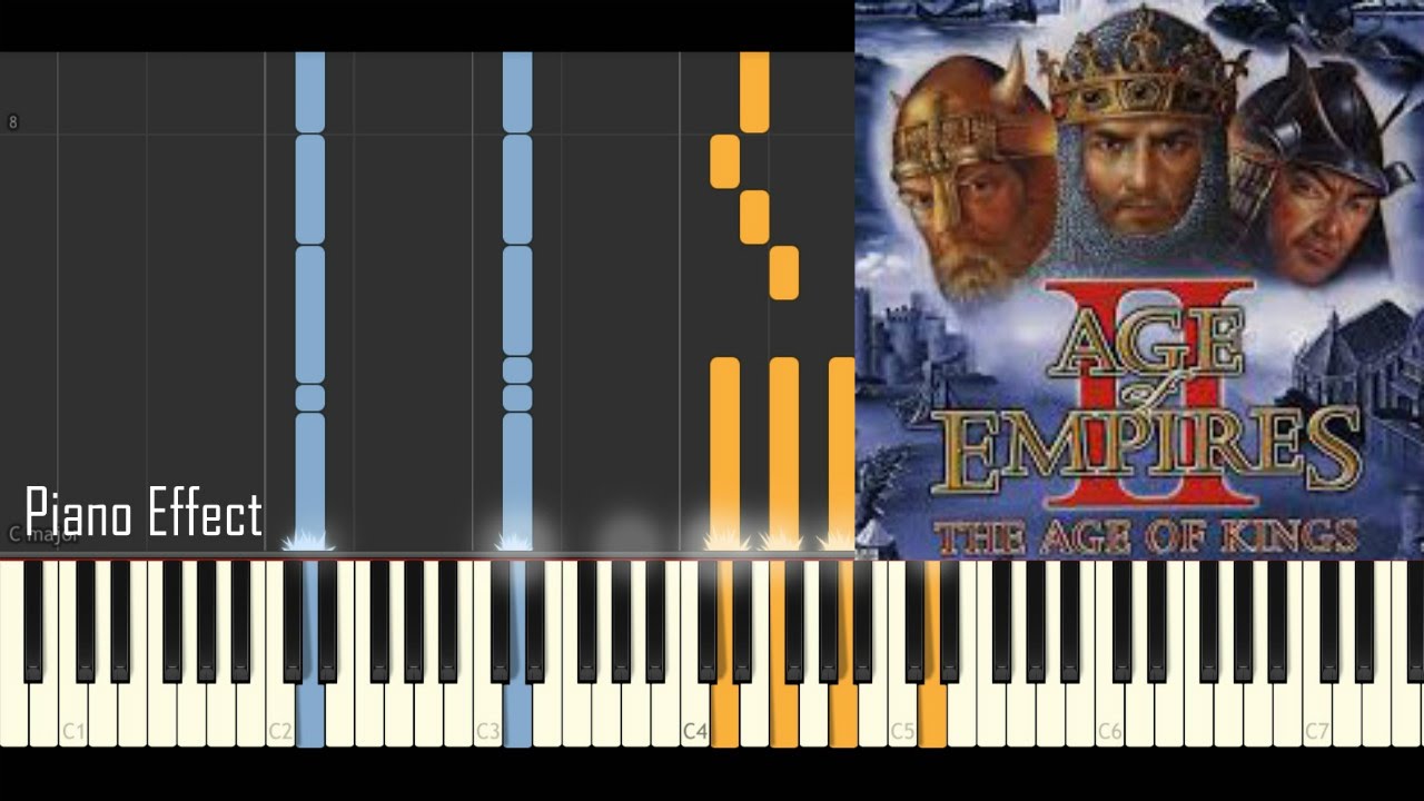 Age of Empires 2 - Main theme (Piano Tutorial Synthesia) - YouTube