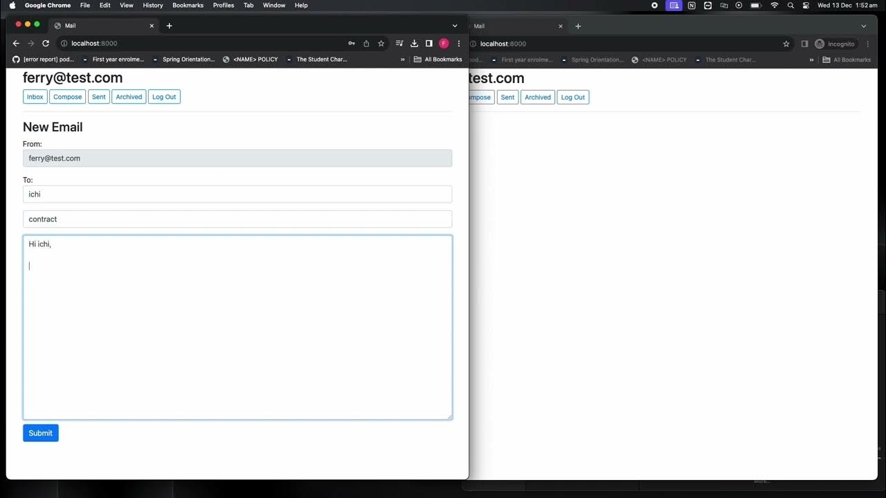 CS50 Web Project 3 - Mail - YouTube