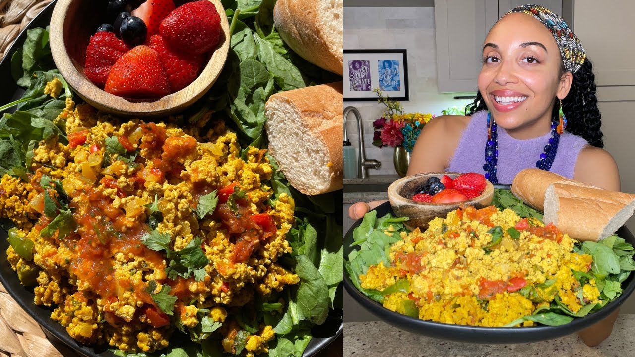 LIVE Cooking Show - Vegan Egg Scramble - YouTube