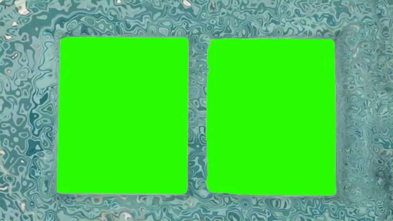 double water photo frame 03 in green screen free stock footage - YouTube