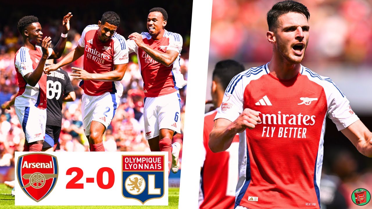 ARSENAL WIN THE EMIRATES CUP! Arsenal 2-0 Lyon As It Happened - YouTube