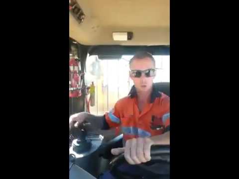 Scraper operator gets bounced around - YouTube