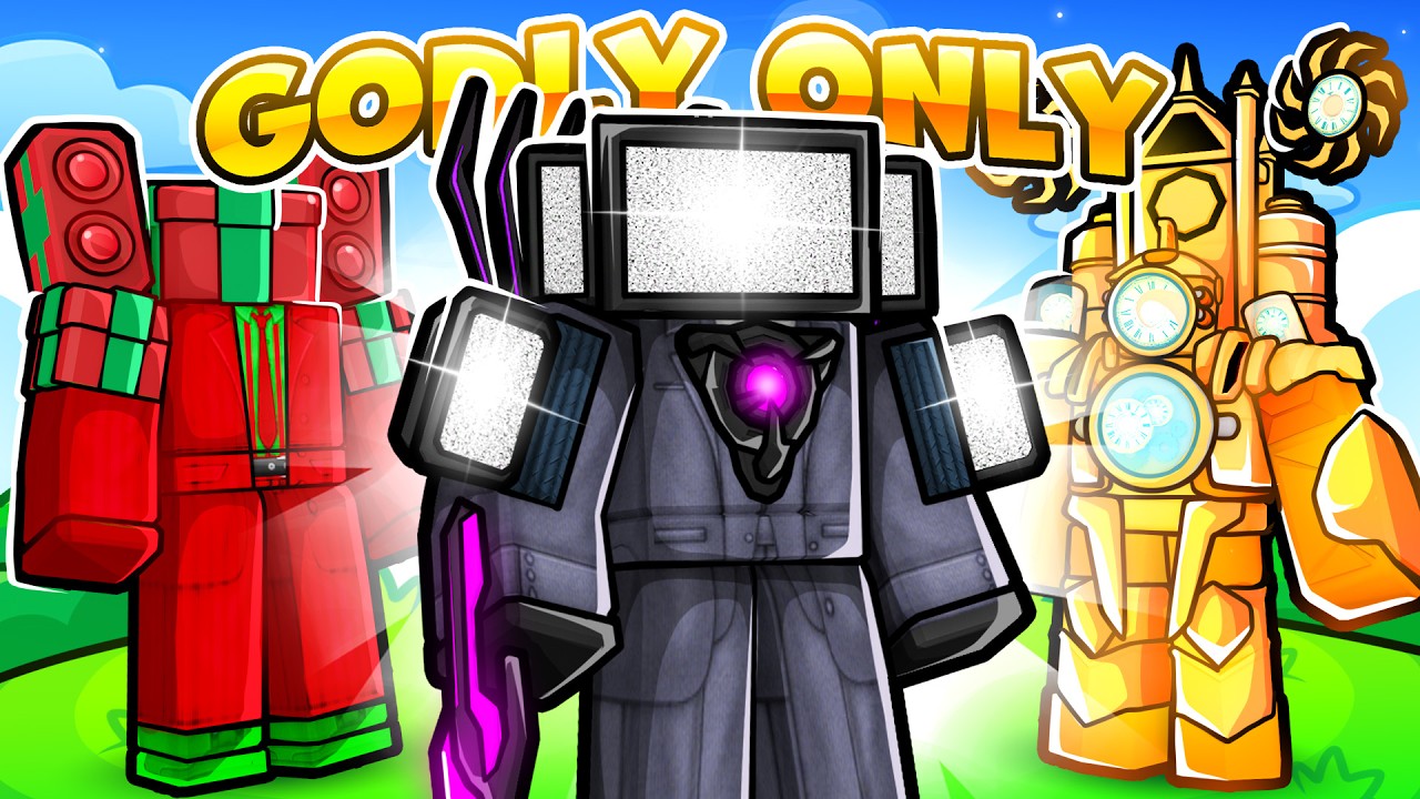 ONLY Using GODLY UNITS in Toilet Tower Defense... - YouTube