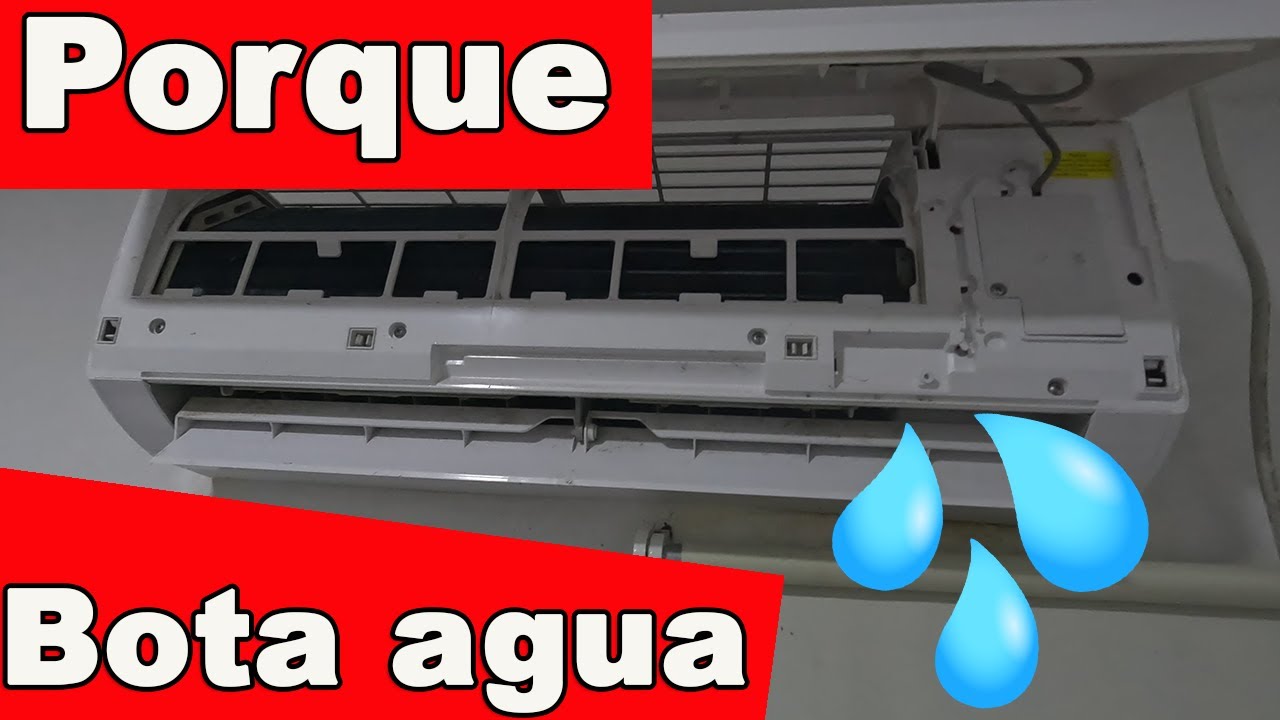 Aire split bota agua al encenderlo SOLUCIONADO - YouTube