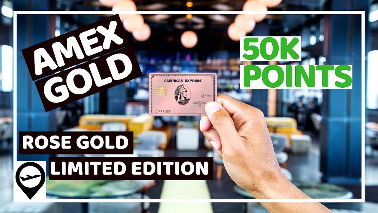 New Amex Gold Card Review - Metal Rose Gold Limited Edition - YouTube