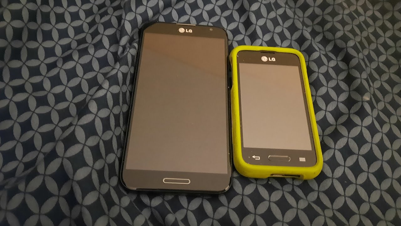 LG Optimus G Pro vs LG Optimus Fuel boot comparison and shutdown - YouTube