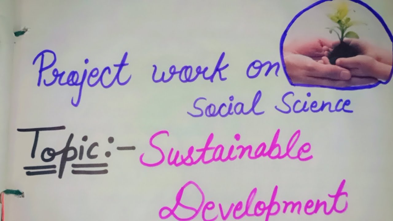 Social Science | Project Work | Topic-Sustainabke Development # ...