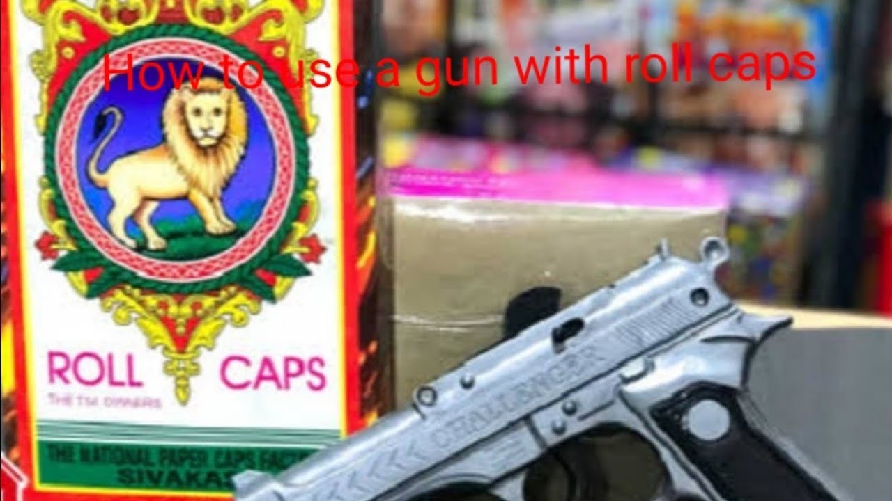 How to use a toy gun 🔫 with roll caps - YouTube